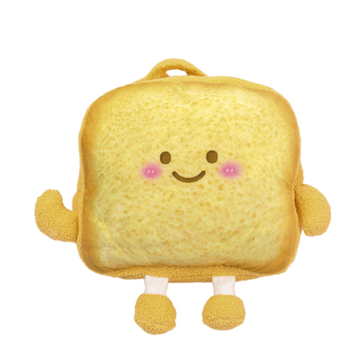可爱毛绒奶酪双肩包卡通毛毛包