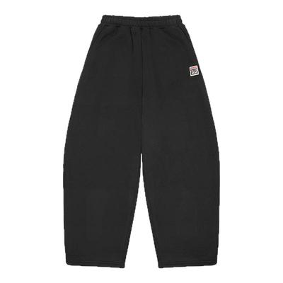 VISION童装 美式复古松紧带抓绒宽松弯刀卫裤长裤男女儿童25冬新