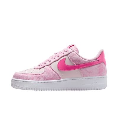 NIKE耐克女鞋粉色空军一号牛仔拼接AF1休闲板鞋运动鞋IR1974-663