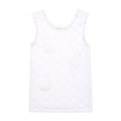 天鹅梦翅膀刺绣背心吊带薄款外穿