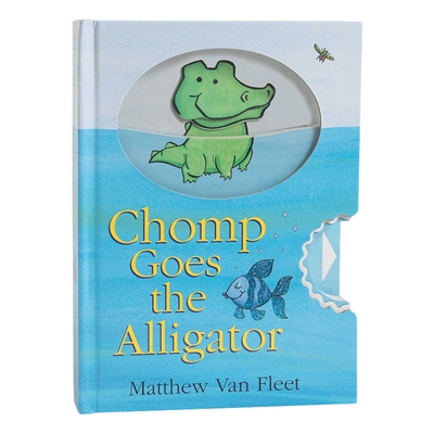 英文原版 Chomp Goes The Alligator 小鳄鱼 机关操作书 Matthew Van Fleet 动物名称 数数 色彩 启蒙绘本 英文版 进口英语书籍