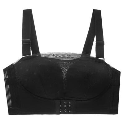 抹胸式无钢圈全罩杯防垂聚拢薄款