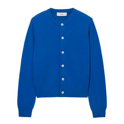 Dunst【白逸帆同款】中性微宽松多色圆领针织开衫上衣UDSW5C101