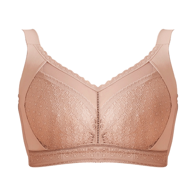 大胸显小薄款软钢圈聚拢收副乳调整型全罩杯文胸上托防下垂内衣