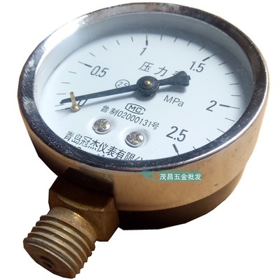 宏盛牌全铜蕊压力表消防水管