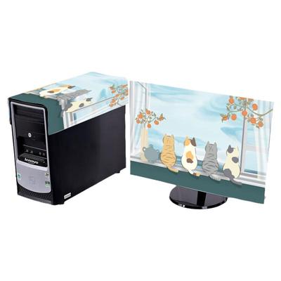 黎珊全包可爱风家用电脑防尘罩