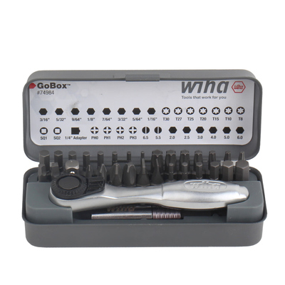 wiha32件迷你棘轮扳手套装GOBOX