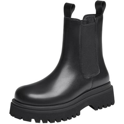 切尔西粗跟女鞋红蜻蜓