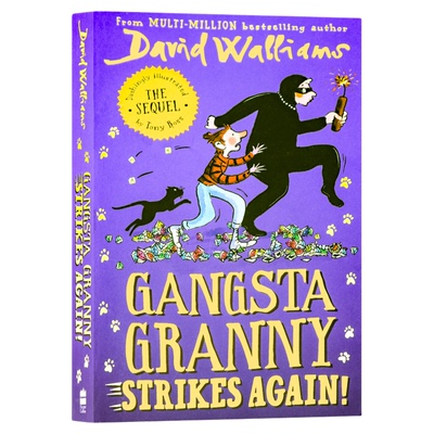 现货了不起的大盗奶奶续集 英文原版 Gangsta Granny Strikes Again 大卫威廉姆斯少年幽默成长小说 青少年课外读物David Walliams