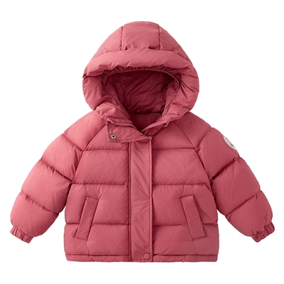 [香菇超级年货节]jellybaby儿童中长款羽绒服红色三防冬加厚外套