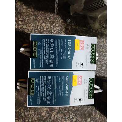 议价出两个明纬电源SDR2404848V5A输入电压1维修