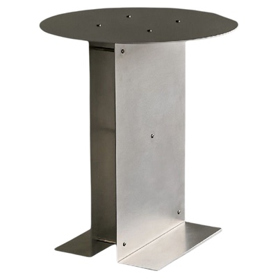 北欧简约圆形边几金属支架