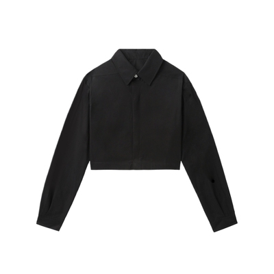 ITRickOwens露脐长袖衬衫