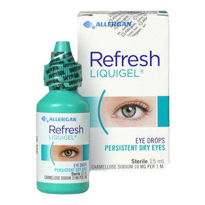 Refresh人工泪液眼药水 缓解眼干眼疲劳 隐形眼镜适用滴眼液15ml