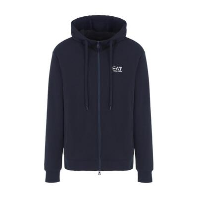 EA7/阿玛尼男士棉质加绒卫衣外套