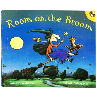 送音频英文原版女巫扫帚排排坐Room on the Broom绘本美国企鹅兰登出版社Julia Donaldson名家作品儿童原版童书平装趣味故事书