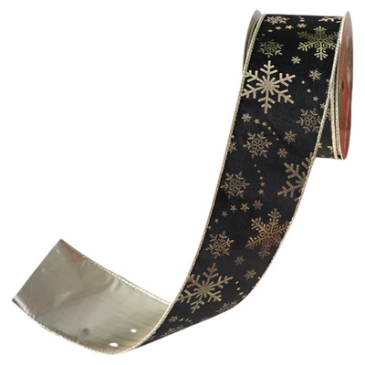圣诞织带黑金织带圣诞装饰