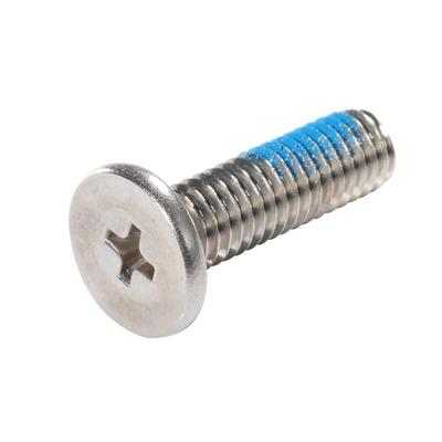 点胶304不锈钢十字扁平头螺丝钉
