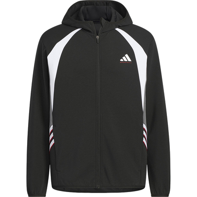 Adidas/阿迪达斯正品2025秋季款男士运动篮球拼接连帽外套KC0330