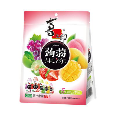 喜之郎400g袋装混合口味蒟蒻果冻
