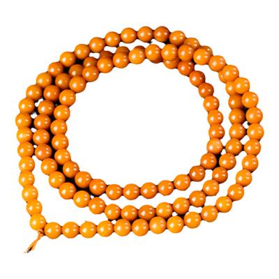 新疆和田玉黄沁珠链挂绳