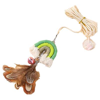 杭伊宠物猫咪玩具逗猫棒羽毛铃铛