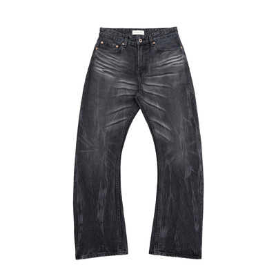 TBR弯刀闪电黑牛王修身版牛仔裤