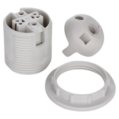 E14/E27塑料卡式灯头灯座全牙