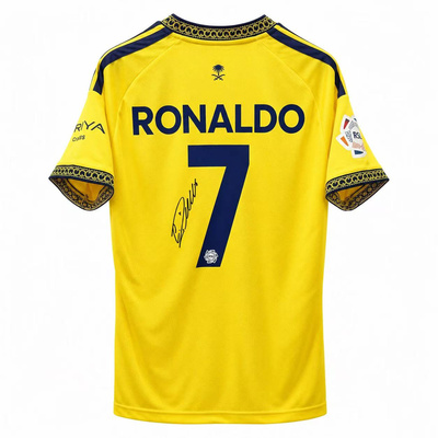 2627al nassr ronaldo printed signature football jersey icons