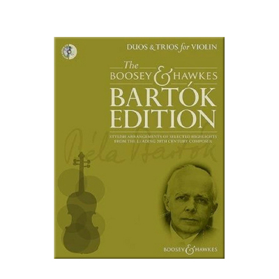 贝拉 巴托克 小提琴二重奏和三重奏 2-3把小提琴 附CD 博浩原版乐谱书  Bela Bartok Duos and Trios for Violin BH 13222