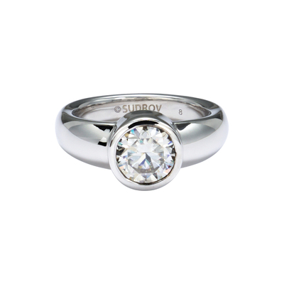 SUDROV素觉经典简约莫桑石戒指