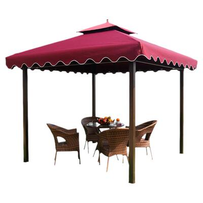 莫家户外凉亭铁艺加粗立柱抗风强