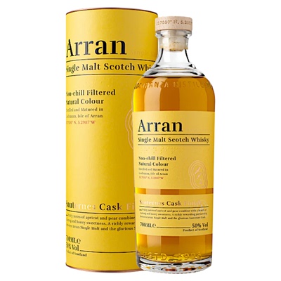 Arran艾伦苏玳桶700ml苏格兰单一麦芽威士忌正品进口洋酒烈酒阿蓝