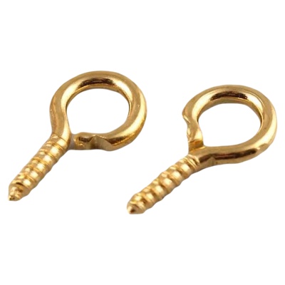 羊眼钉半孔珍珠吊坠diy配件材料