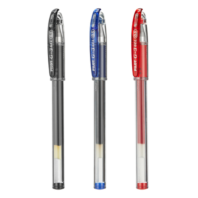 日本百乐G3中性笔黑蓝红水笔