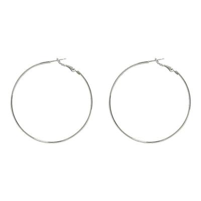 简约1.2mm细耳圈圆圈素圈耳环女