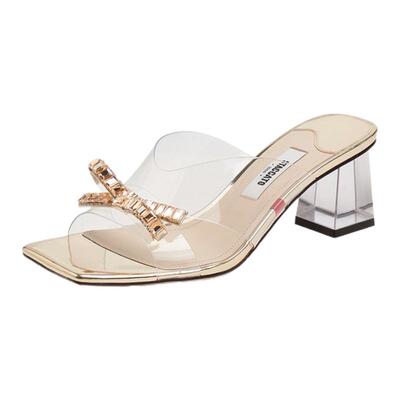 思加图氧气苏打外穿凉拖鞋高跟鞋