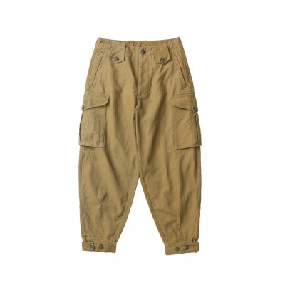 浮生出品复古重磅地勤工作裤