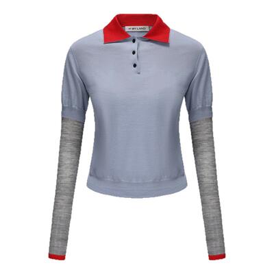 IFBYLAND假两件polo领针织衫