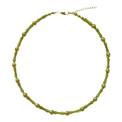 greymatter榛果拼接竹节项链