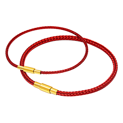 手绳3d硬金转运珠情侣编织本命年