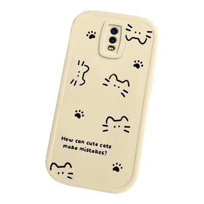 oppor17手机壳新款opopr15梦境标准版可爱线条猫R11全包防摔opr11s硅胶R9sk卡通外壳r17pro套r15x高级感r9m女