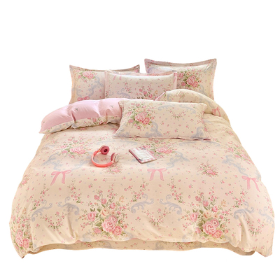 【100%新疆纯棉全棉被套四件套】