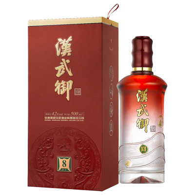汉武御沙窖8 浓香型白酒500ml接待婚宴自饮甘肃酒泉酒官方旗舰店