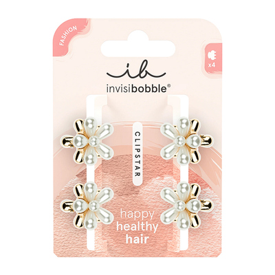 新品德国invisibobble高级冰晶珍珠发夹抓夹小号鲨鱼夹女4入礼物