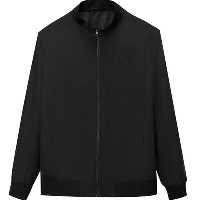 海澜之家棒球领商务休闲纯色夹克