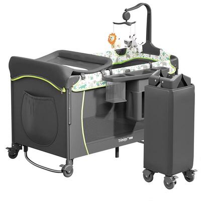 泰美高婴儿床可折叠拼接宝宝床