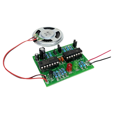 双路防盗报警器套件 CD4011电路板NE556芯片 120救护车报警声