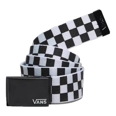 正品现货VANS范斯男女款经典时尚棋盘格长裤腰带潮流皮带可随意调