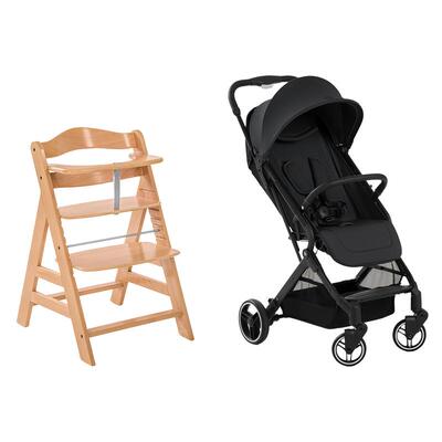 Hauck初生适用榉木成长椅推车